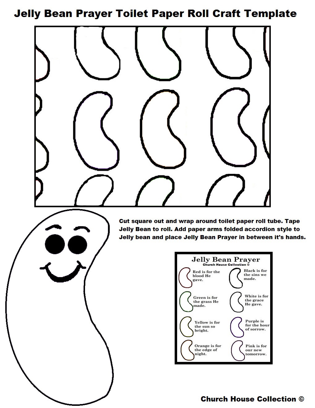 Jelly Bean Coloring Page